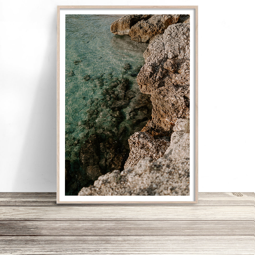 Cliffs of Mykonos, Greece | Coastal Art Print – Little Ink Empire