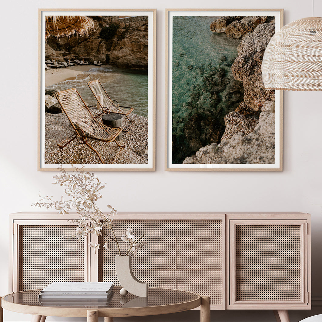 Shop Greece Art Print Set | Mykonos Beach – Little Ink Empire